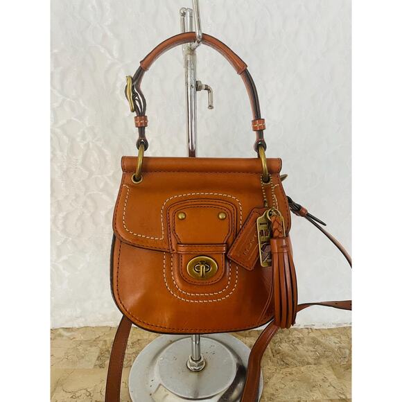 Coach | Bags | Coach Tan Leather Shoulder Bag | Poshmark